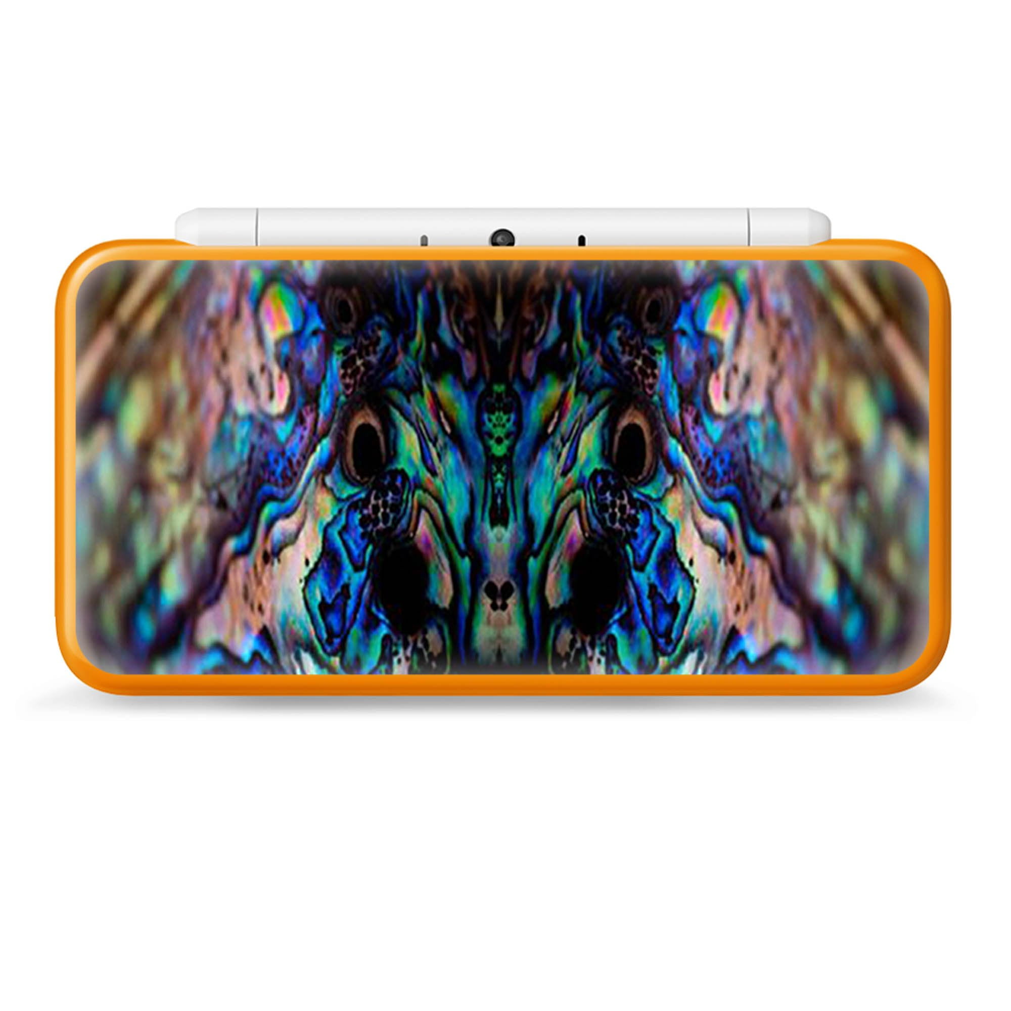 Nintendo 2DS XL Skin Decal Vinyl Wrap - Abalone Blue Black Shell Design ...