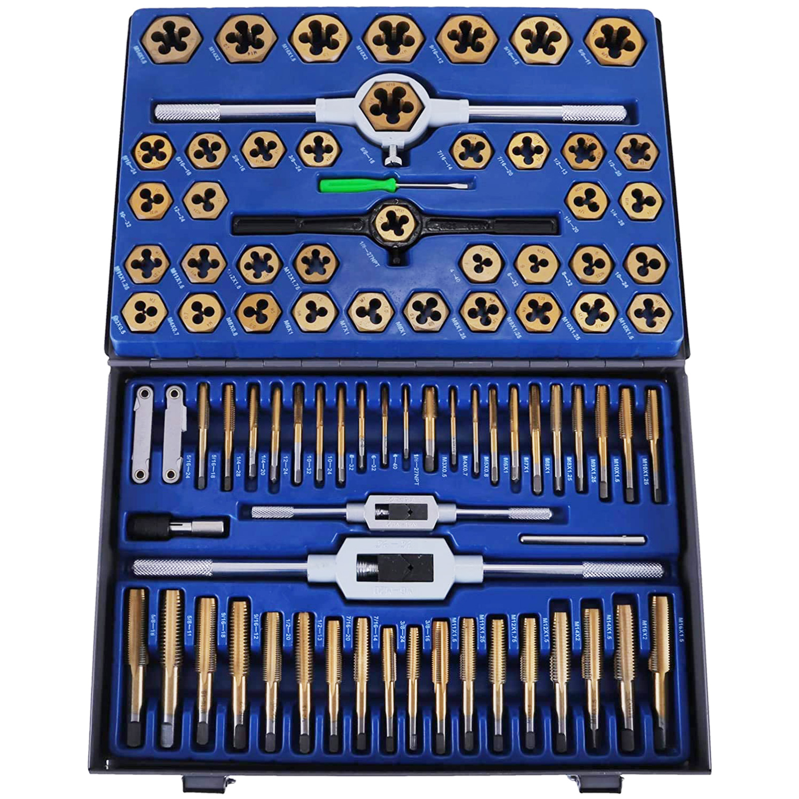 BENTISM 86 PCS Tap And Die Set Combination Metric Tap And Die Sae Tap