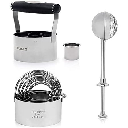 Biscuit Cutter, Donut Cutter and Flour Shaker Duster, Stainless Steel ...