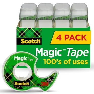 Scotch Magic Tape 810 Refill (3/4 in X 1500 in) 4 Rolls - Walmart.com