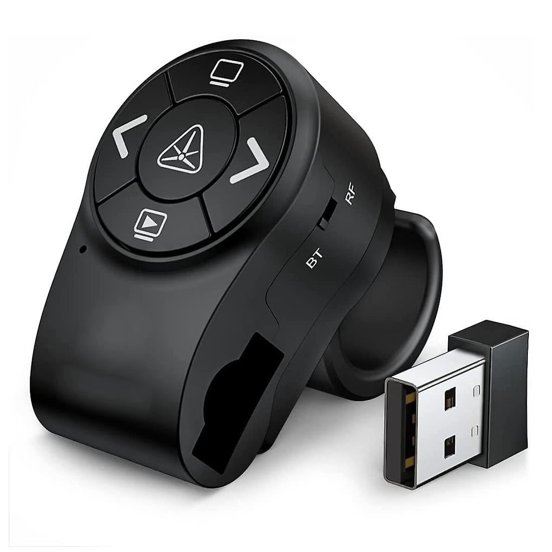 Presentador inalámbrico Bluetooth DENGXMXG clicker de presentación RF 2 ...