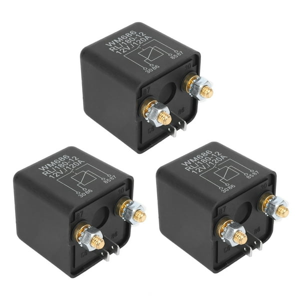 3X DC 12V Relay Battery Isolating Relay 12V / 120A Load for Car Trucks ...