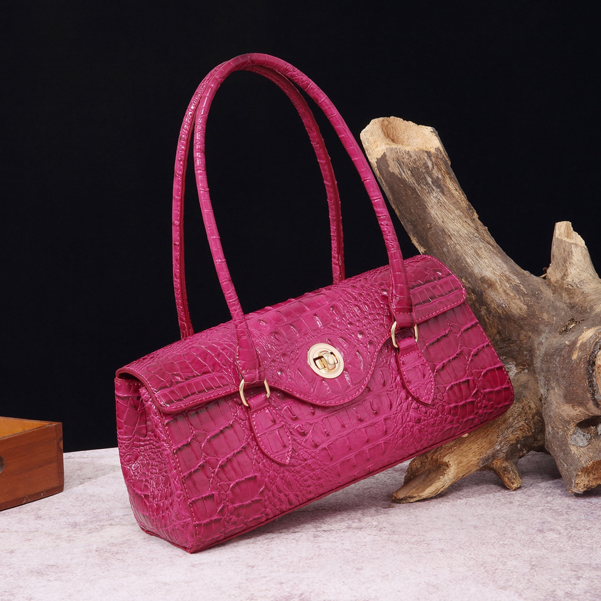 Click here for Unbranded Creative Crocodile Pattern Handbag  Colo... prices