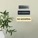 Signs ByLITA Standard No Gossiping Sign (Black Gold) - Medium - Walmart.com