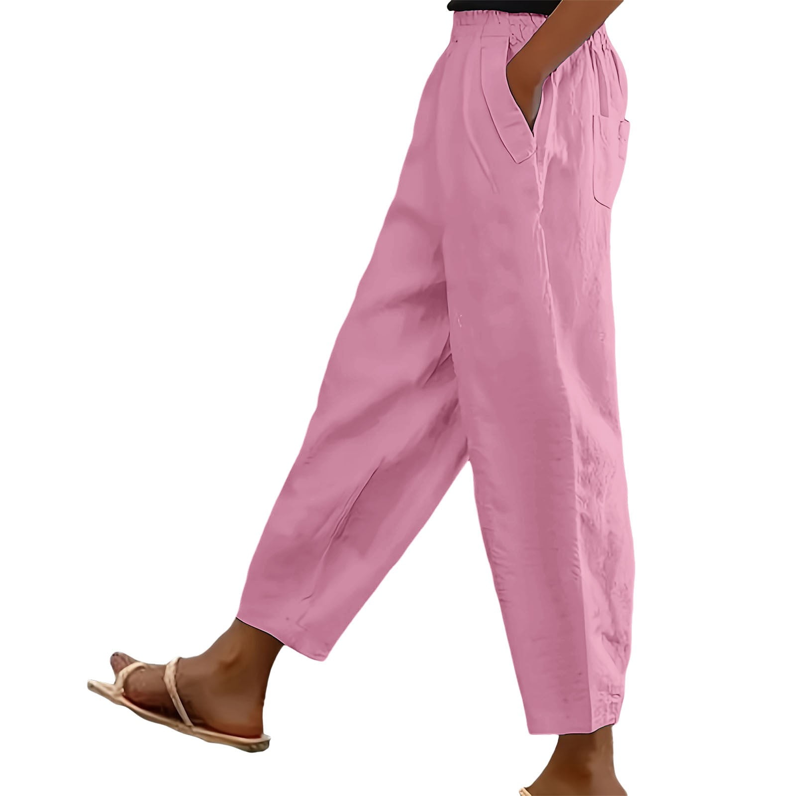 Click here for Yubnlvae Womens Tailored Linen Pants - Slim Fit Of... prices