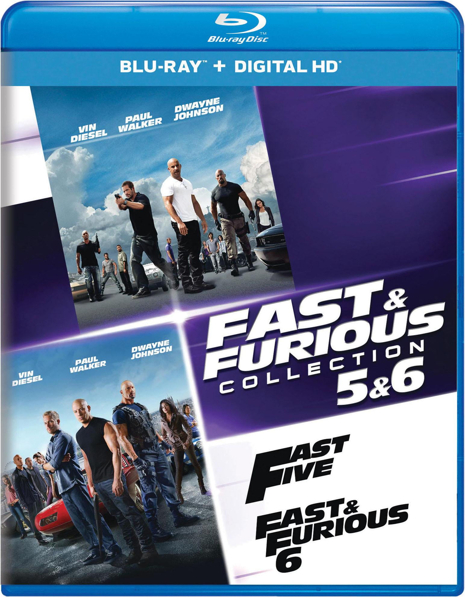 Fast & Furious Collection: 5 & 6 (Blu-ray + Digital Copy) - Walmart.com