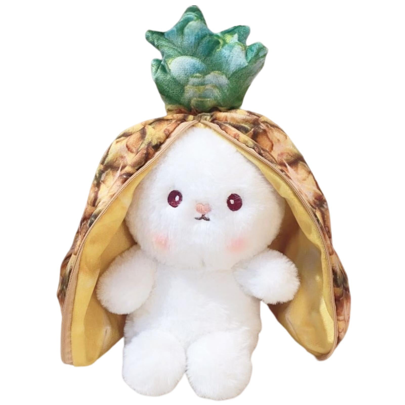 Yesbay 18cm Rabbit Plush Toy with Zipper, Watermelon Pineapple Kiwi ...