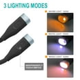 Foldable LED Neck Light with 4 LED Beads Portable Reading Lamp for ...