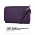 Mundi RFID-Blocking Vegan Leather Crossbody Bag, Anti-Theft Travel ...
