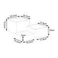 CUTICATE 3 Pieces Buffet Riser Cube Display Nesting Riser Catering Food ...