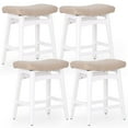 Summit Living 24’’ Counter Height Wood Bar Stools Set of 4 for Kitchen ...