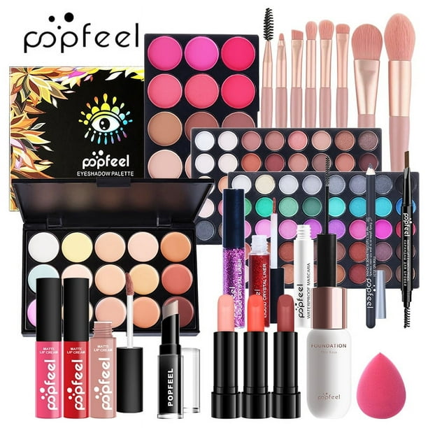 All-in-One Makeup Gift Set Travel Makeup Kit Complete Starter Makeup ...