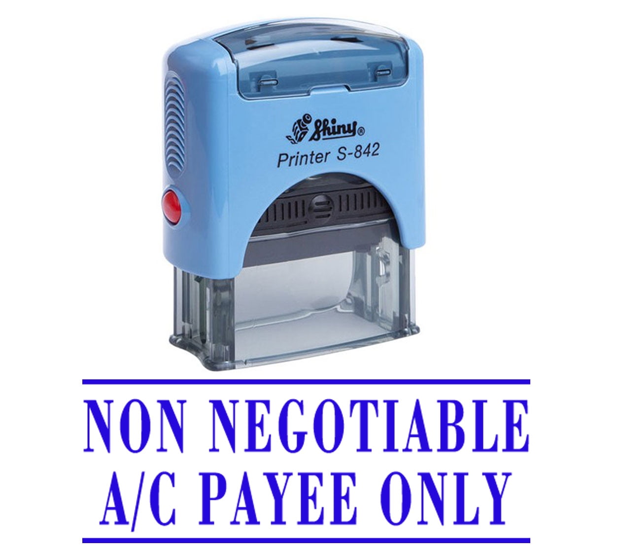 NON NEGOTIABLE A/C PAYEE ONLY Shiny Self Inking Rubber Office ...