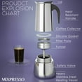 Mixpresso Stainless Steel Stovetop 12-Cup Moka Coffee Pot for Espresso ...