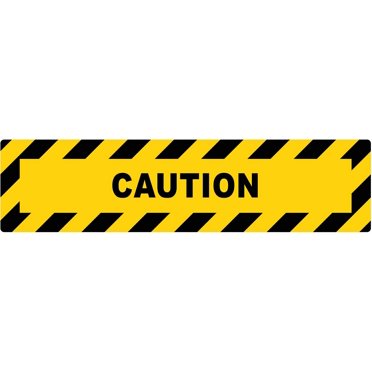 Stranco Anti-Slip Floor Sign,6 in x 24 in,Vinyl FS-624-909 - Walmart.com