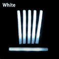 Party Glowz Bulk Pack of 100 LED Light Up 18 inch White Foam Stick ...