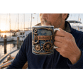 Boat Captain Dad Custom Mug, Personalized Nautical Coffee Mug with ...