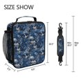 ALAZA Skull with Sunglasses Lunch Box Insulated Cooler Lunch Bag with ...