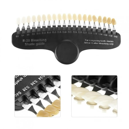 Shade Guide, Quick 20 Colors Bleach Shade Guide, For Comparing Teeth ...