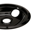 Range Kleen P139402XCD5 Style B Heavy Duty Black Porcelain Drip Pans, 2 ...