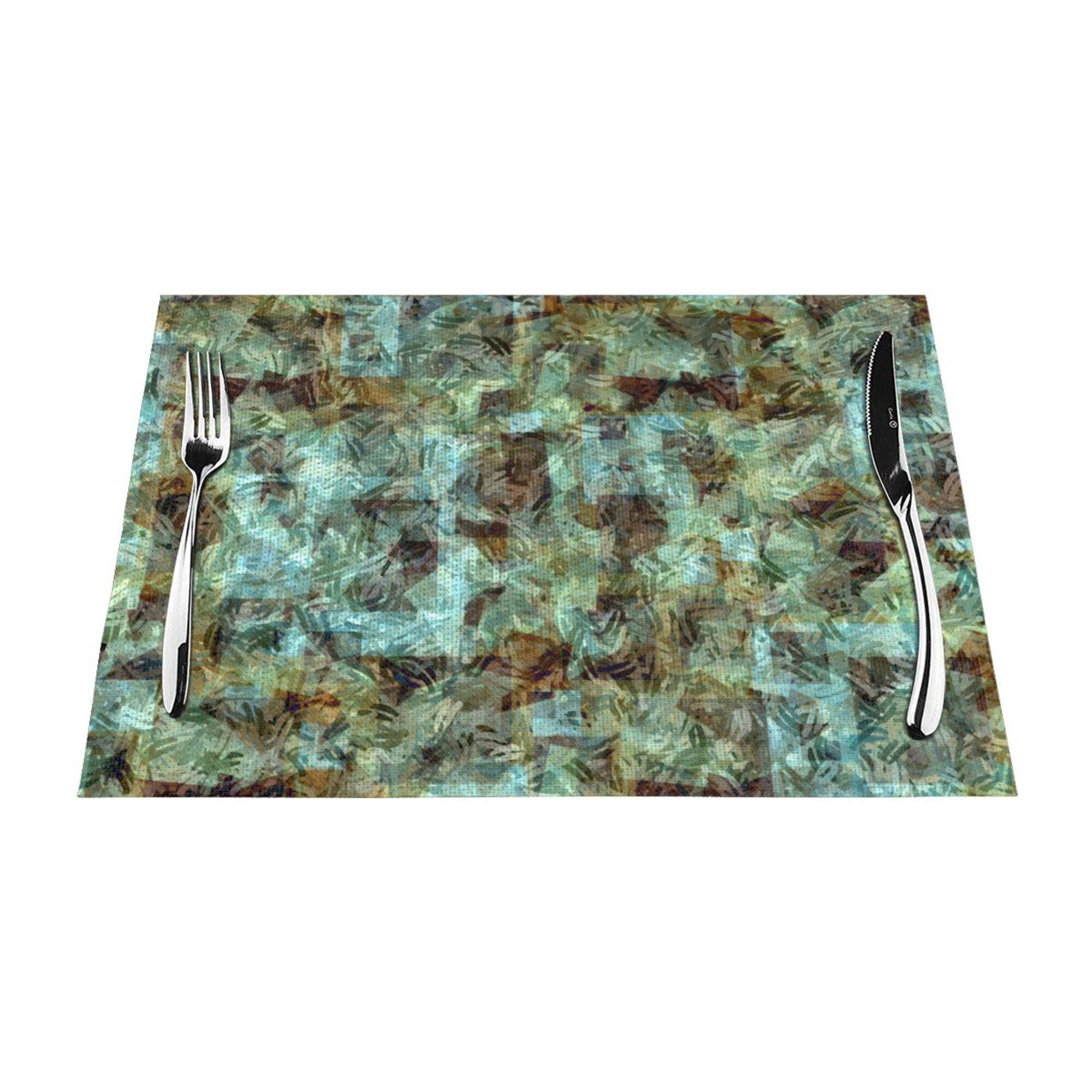 YFYANG Washable Heat-Resistant Placemats, 70% PVC/30% Polyester ...