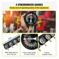 Carburetor Synchronizer Tool Kit - 4 Gauge Vacuum Carb Sync Set with ...