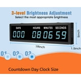 "Btbsign 1.8"" Digital Timer, 9 Digits Large LED Countdown up Days Clock for Events" - Walmart.com