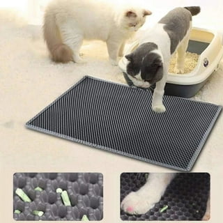 iPrimio Cat Litter Mat - Traps Litter from Paws and Box - Large (30” x ...