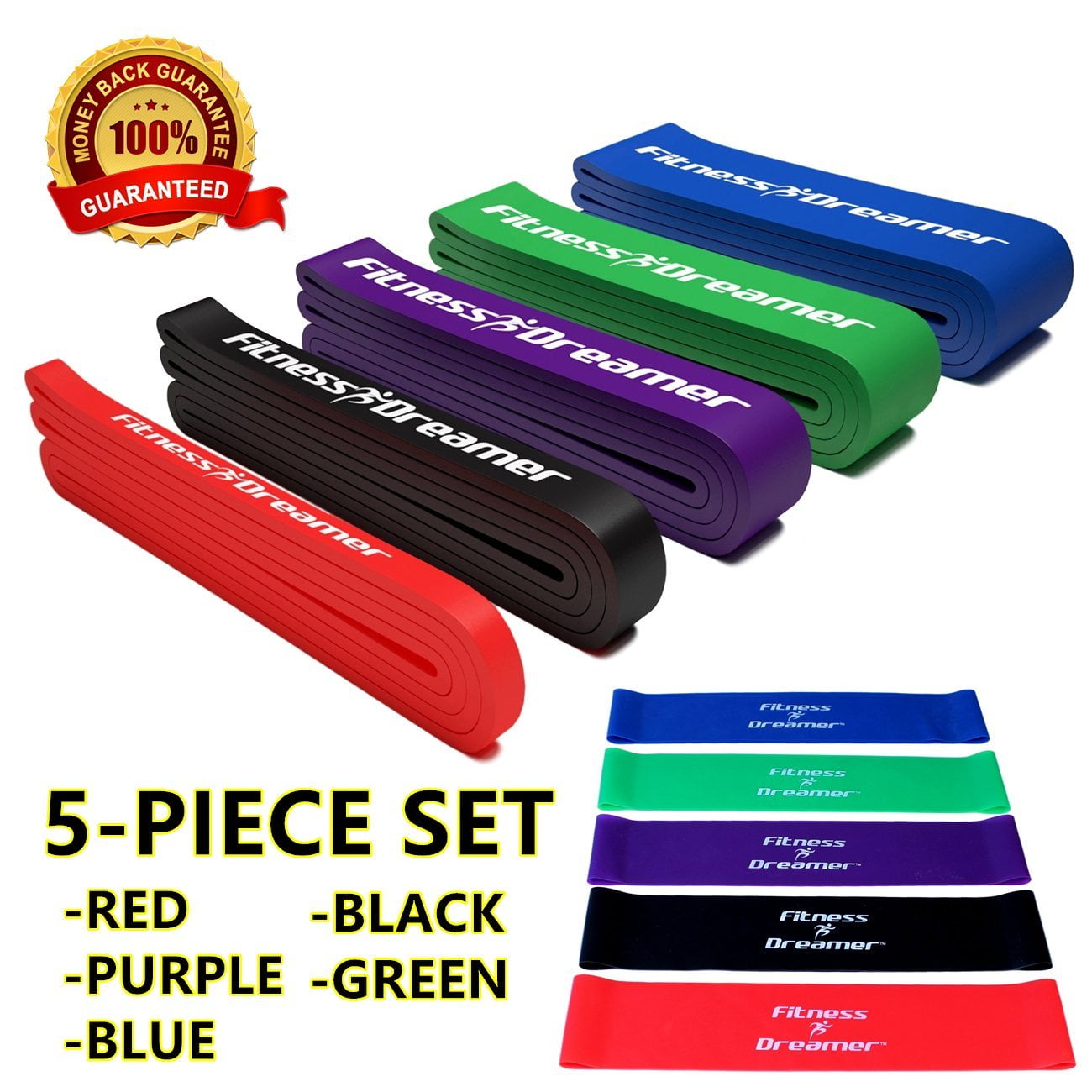 Fitness Dreamer Resistance Bands, Exercise Loop Bands and Workout Bands ...