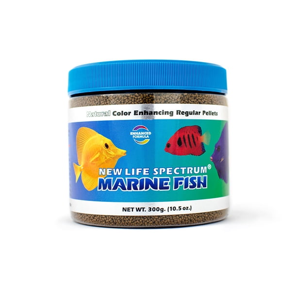 New Life Spectrum Marine Fish Food Pellets, Regular (1-1.5mm), 10.5 oz ...