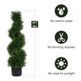 LINBONIO 3FT Artificial Spiral Cypress Tree,Topiary Trees Artificial ...
