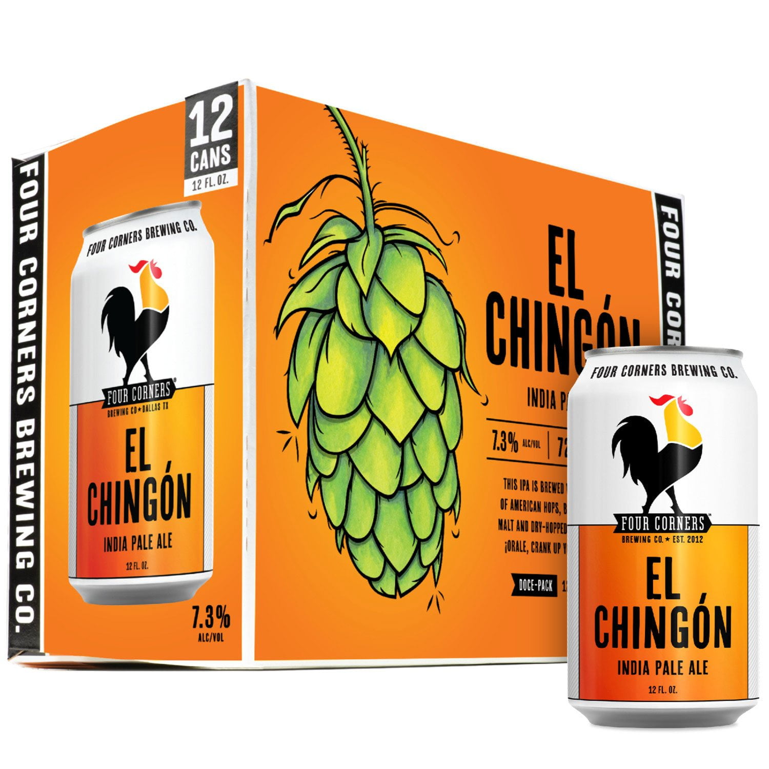 Four Corners El Chingon IPA Ale Beer, 12 fl. oz. can, 12 pk. - Samsclub.com