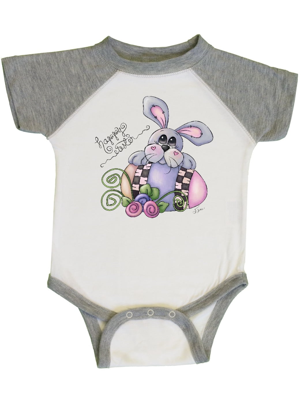 Happy Easter Bunny Rabbit Infant Creeper - Walmart.com