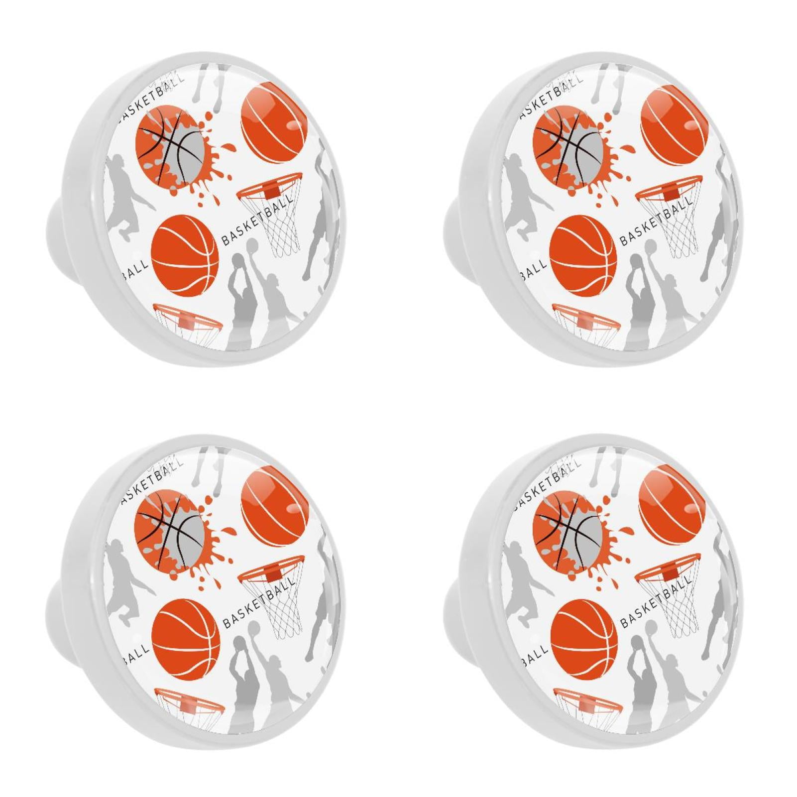 4 Pcs Basketball Knobs for Kitchen Cabinet Cupboard Dresser Bookcase ...