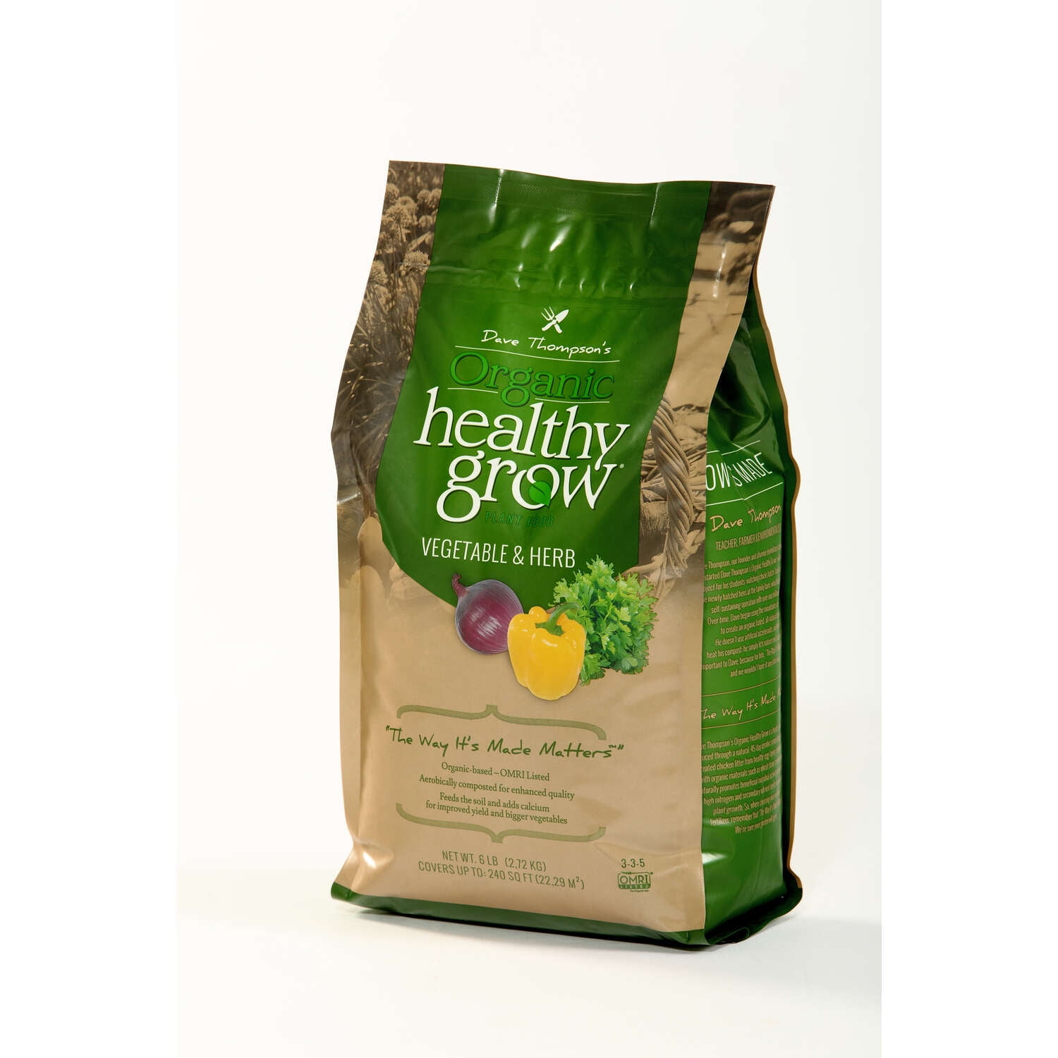 Organic Healthy Grow Vegetable and Herb Garden Plant Food Fertilizer, 3 ...