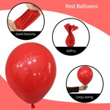 KAINSY Matte Red Latex Balloon 12 inch 62pcs Helium Balloons Party ...