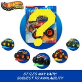 Hot Wheels Monster Trucks, 1:64 scale die-cast trucks with crushable ...