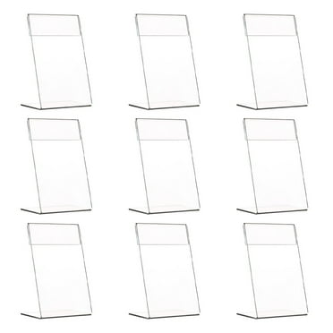 Fabulas Acrylic Sign Holder 8.5 x 11, Clear Plastic Sign Holders for ...