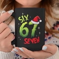 Six Seven 6 7 Gen Z Alpha Meme Slang Merry Christmas Holiday Coffee ...