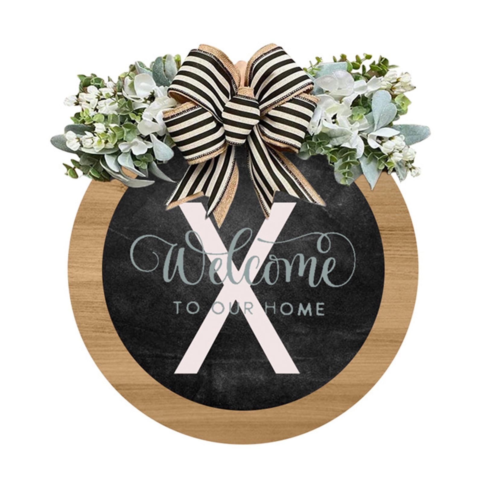 HYmarket Colorfast Doorplate Garland - Easy to Hang, Surname Letter ...