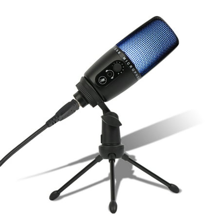 homeholiday Breathing Light Wired Condenser Microphone Video Chatting ...