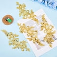 3D Flower Lace Appliques Plastic Sequin Computerized Embroidery ...