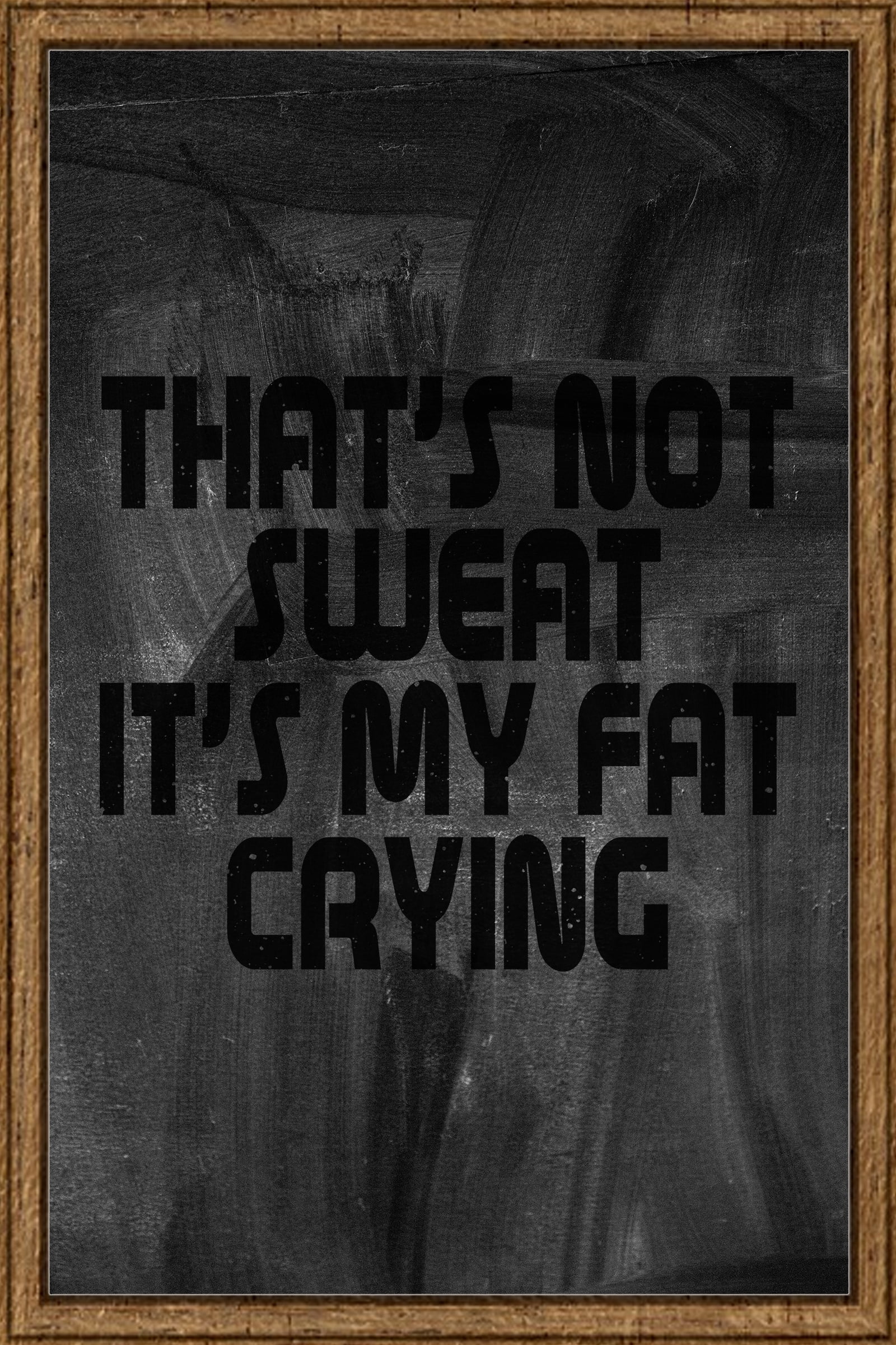 Not Sweat That's My Fat Crying Funny Fitness Girl Gym Weight Loss Tin ...