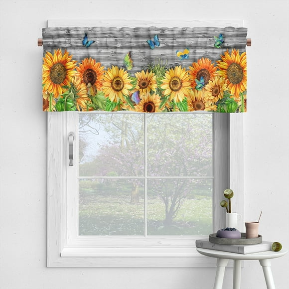Sunflower Kitchen Curtain