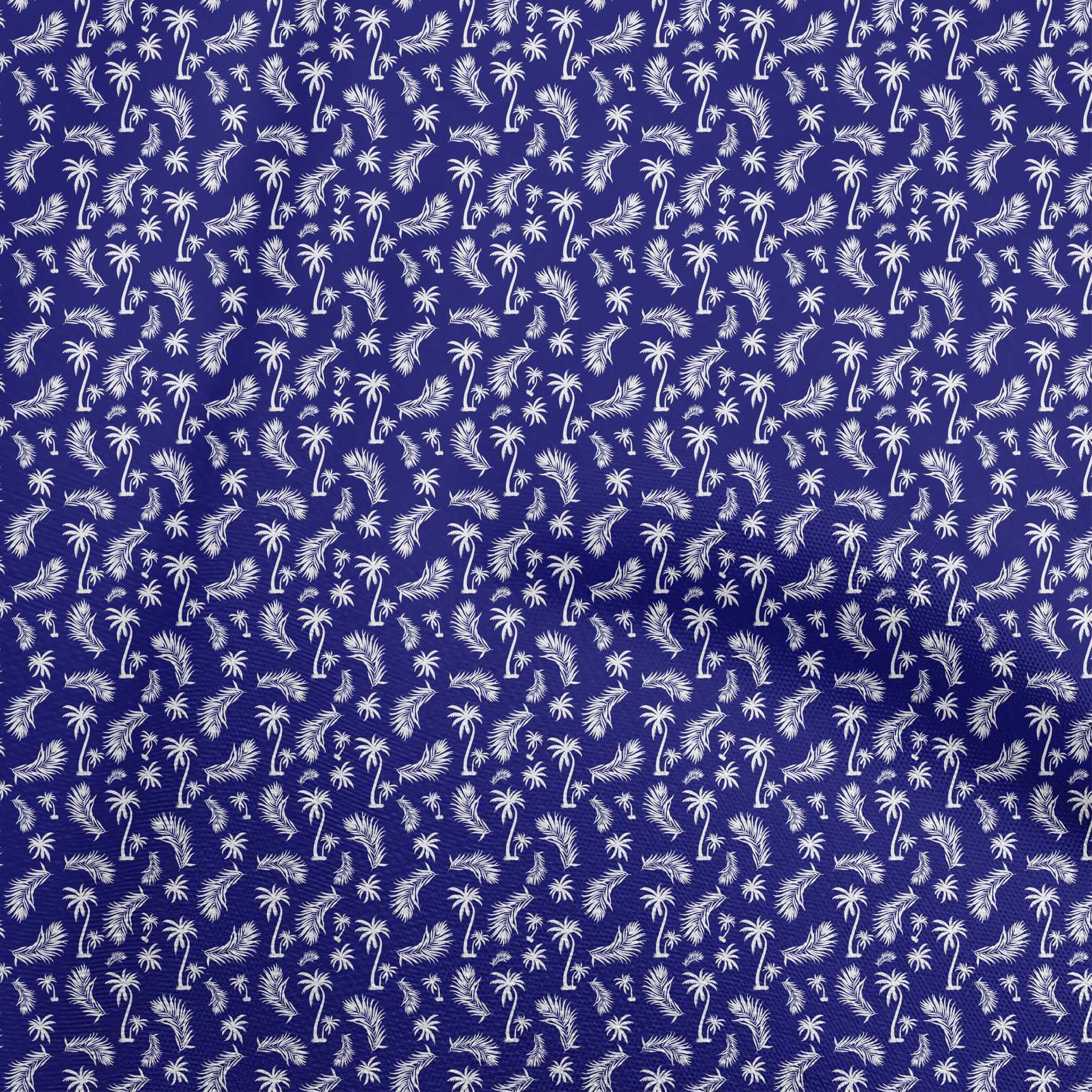 oneOone Velvet Indigo Blue Fabric Beach Fabric For Sewing Printed Craft ...