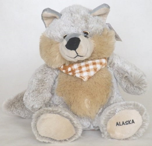 Super-Soft Plush - Sitting Wolf - Walmart.com