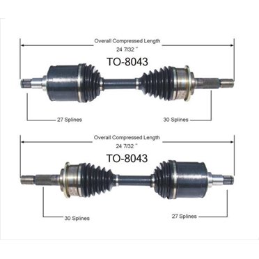 Front Left and Right CV Shaft Axles for Mercedes Benz GLK350 4Matic ...