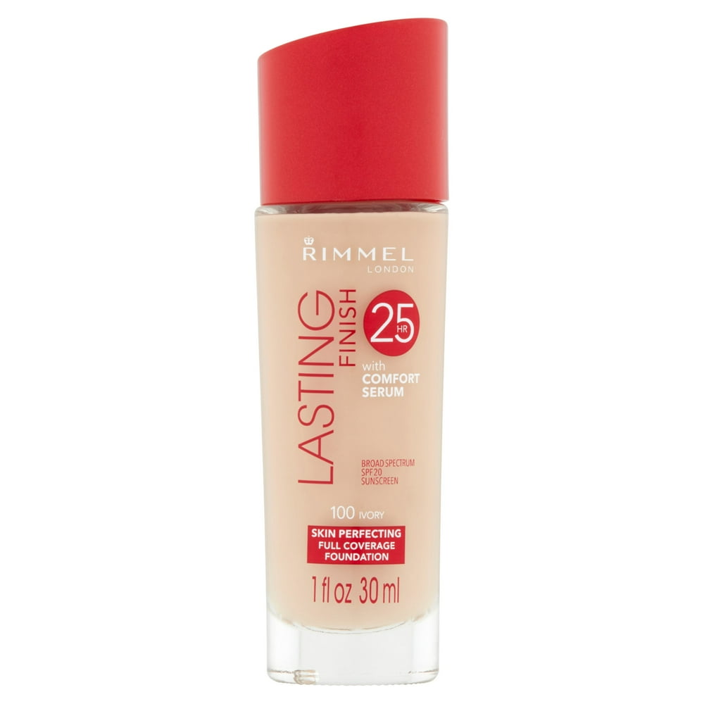 Rimmel London Lasting Finish Foundation, Ivory 100 - Walmart.com ...