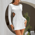 Neon Square Neck Dress New Plus Size Elegant Women Waist Tight Dress