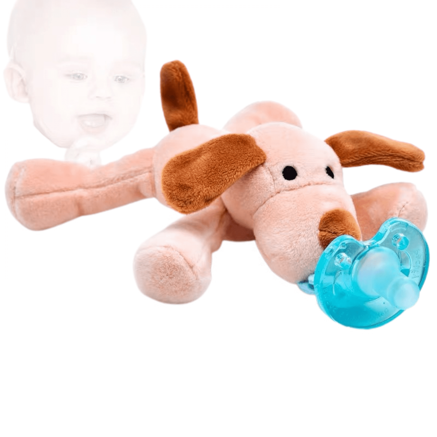 AVEKI Soothie Snuggle Pacifier Holder with Detachable Pacifier, 0m ...